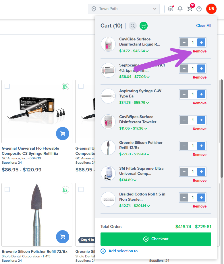 How to Use the Shopping Cart