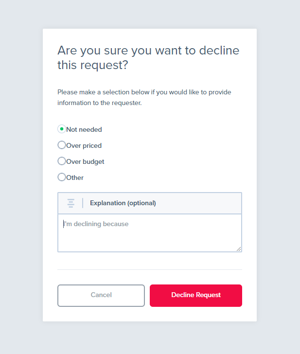 How to Approve or Decline Requests